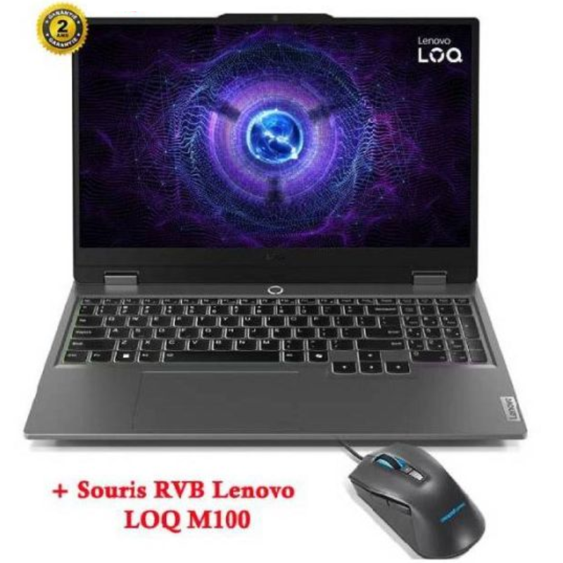 Pc Portable Gamer Lenovo Loq3 15iax9 I5 12gén 24go 512go Ssd RTX 3050 ...